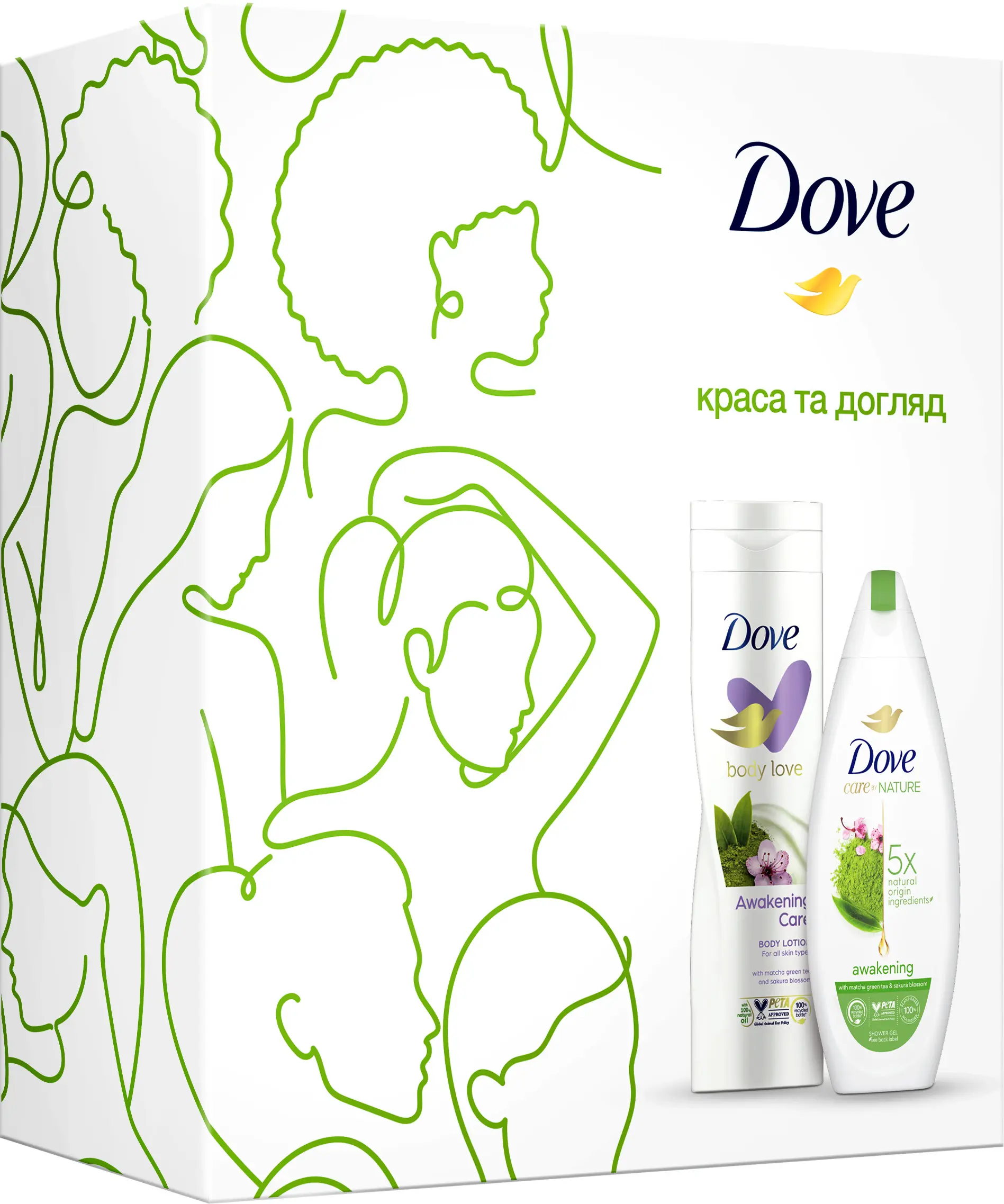 ᐉ Купить Подарочный набор Dove Красота и уход (гель для душа и лосьон ...